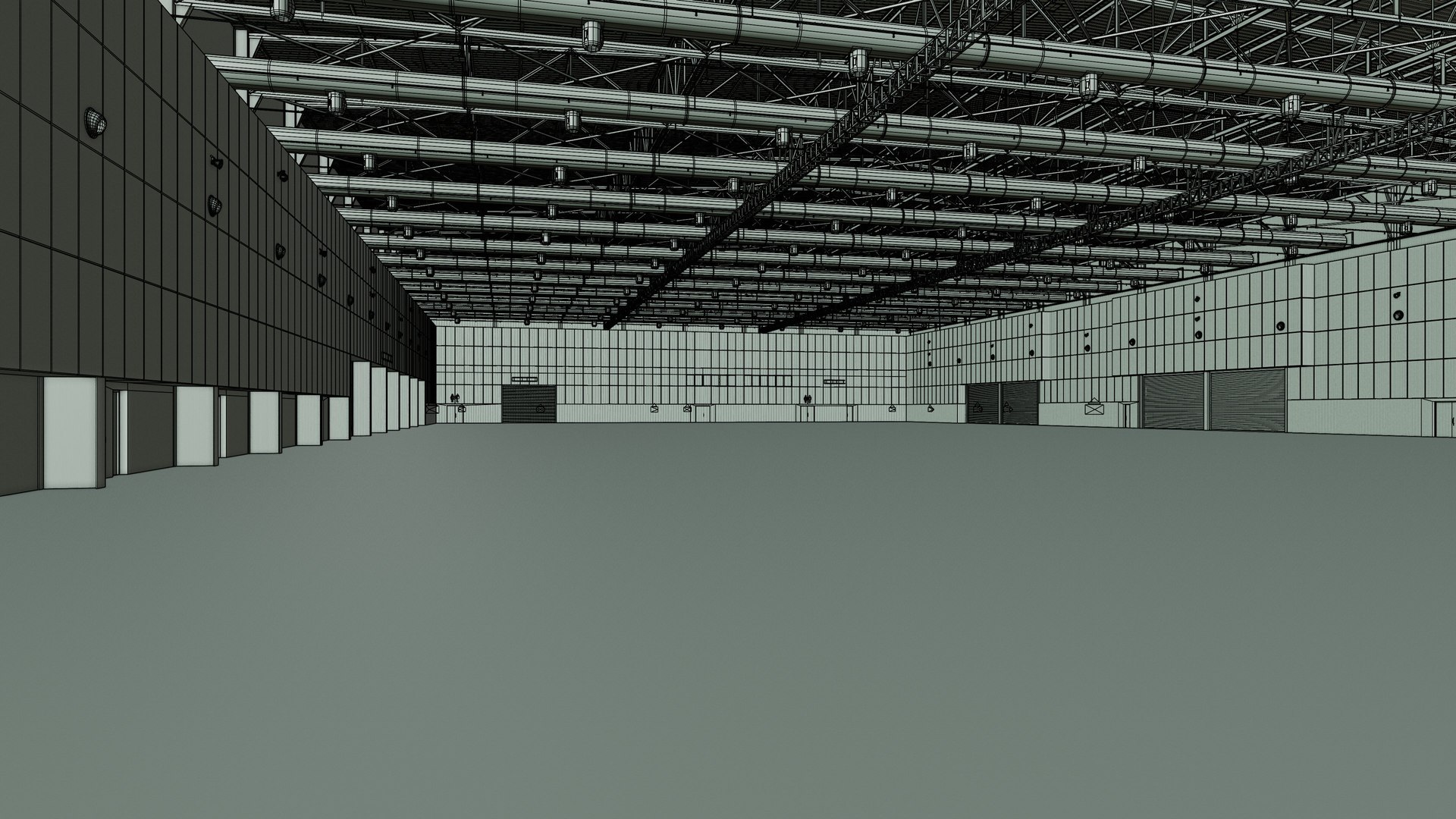 3D Exhibition Hall Interior 5 model - TurboSquid 1920316