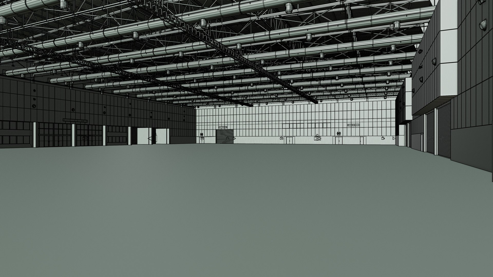 3D Exhibition Hall Interior 5 model - TurboSquid 1920316