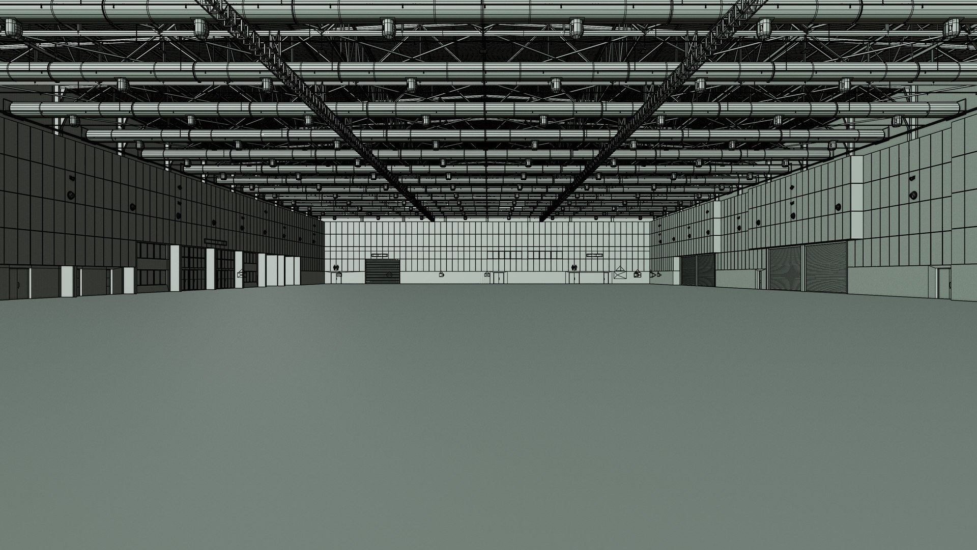 3D Exhibition Hall Interior 5 model - TurboSquid 1920316