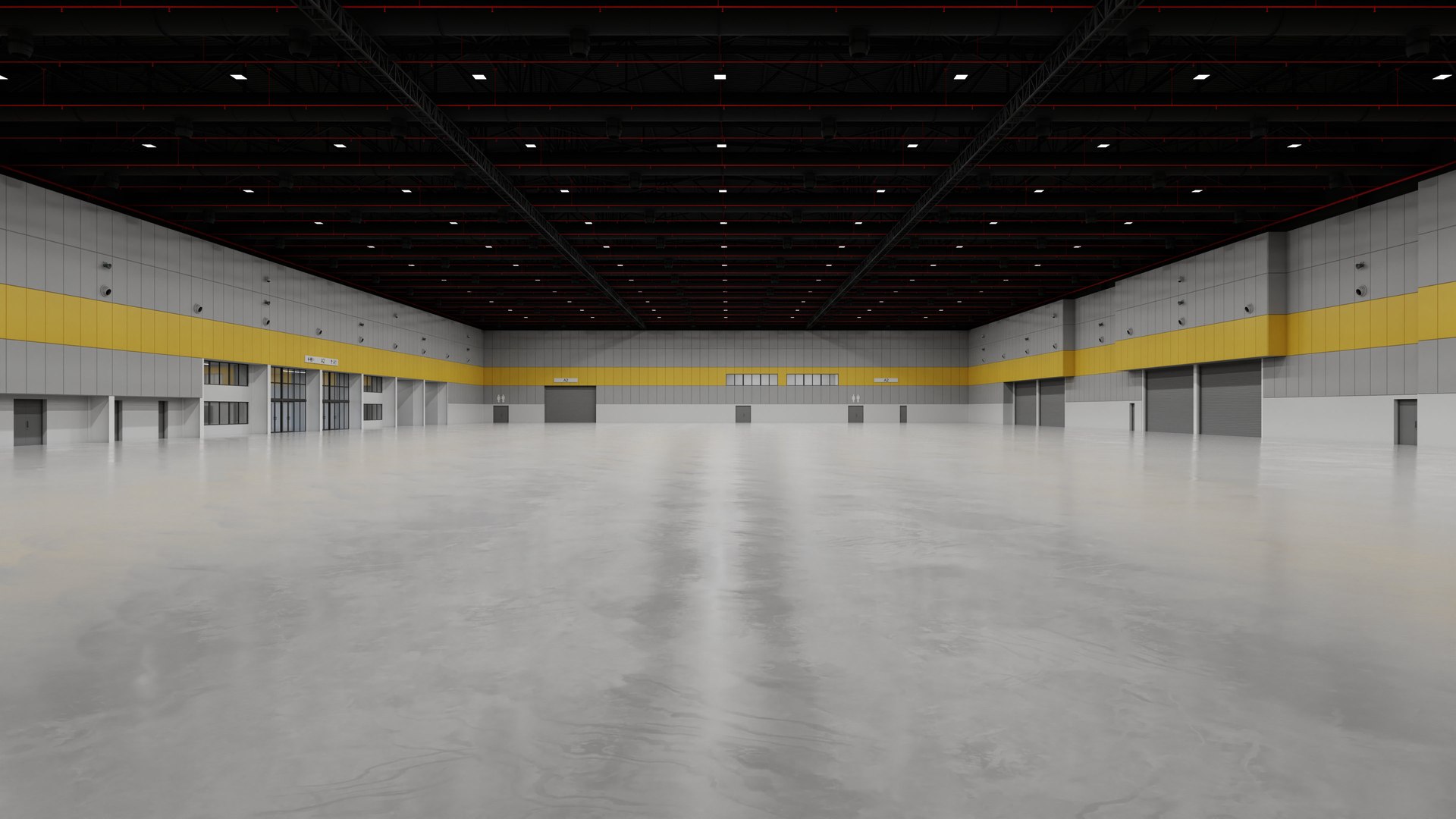 3D Exhibition Hall Interior 5 model - TurboSquid 1920316