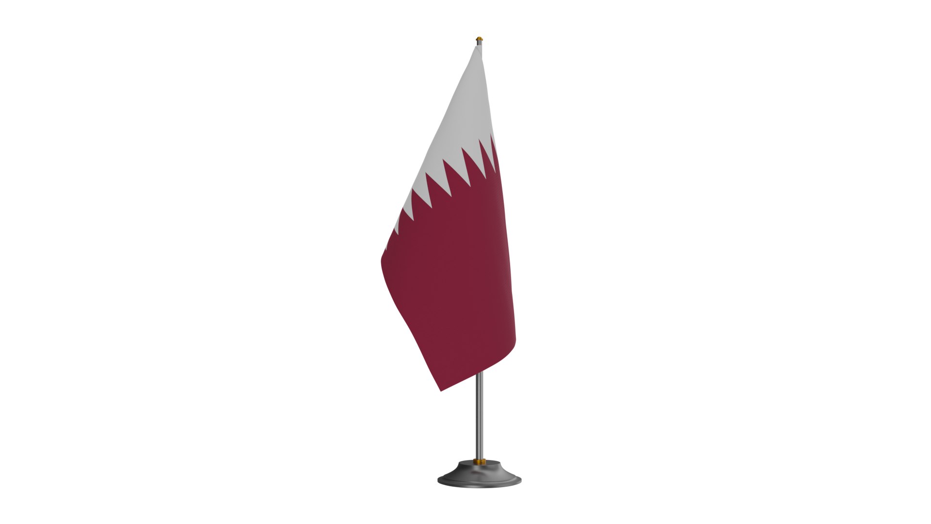 3D Model Table Flag Qatar - TurboSquid 2262805