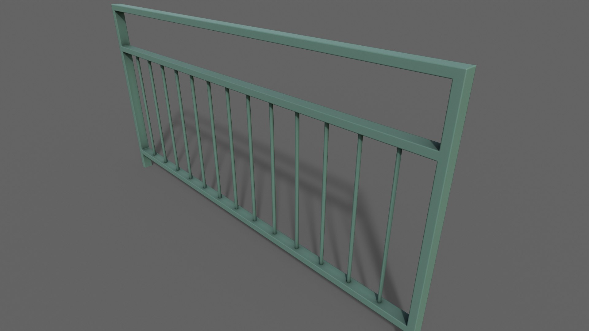 PBR Pedestrian Guard Rail Green V3 3D model - TurboSquid 1867088