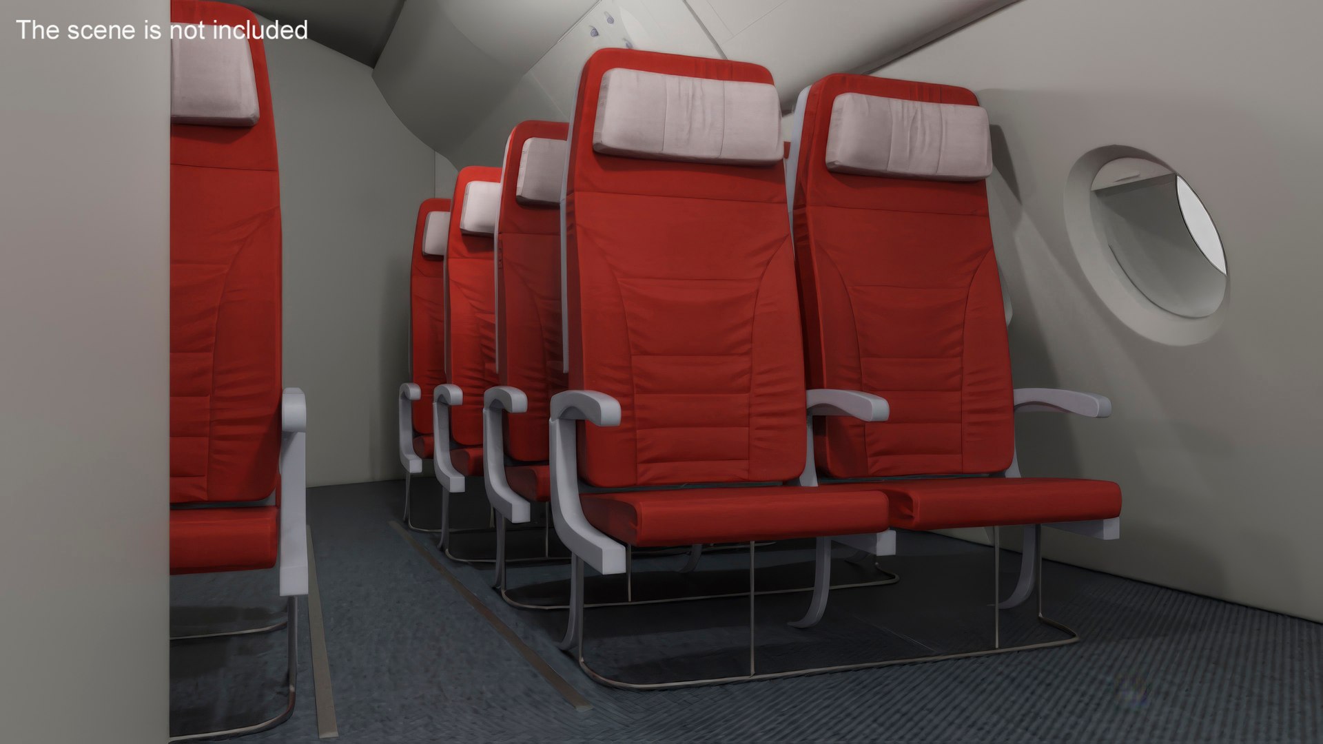 Twin Aircraft Passenger Seats Model - TurboSquid 2339119