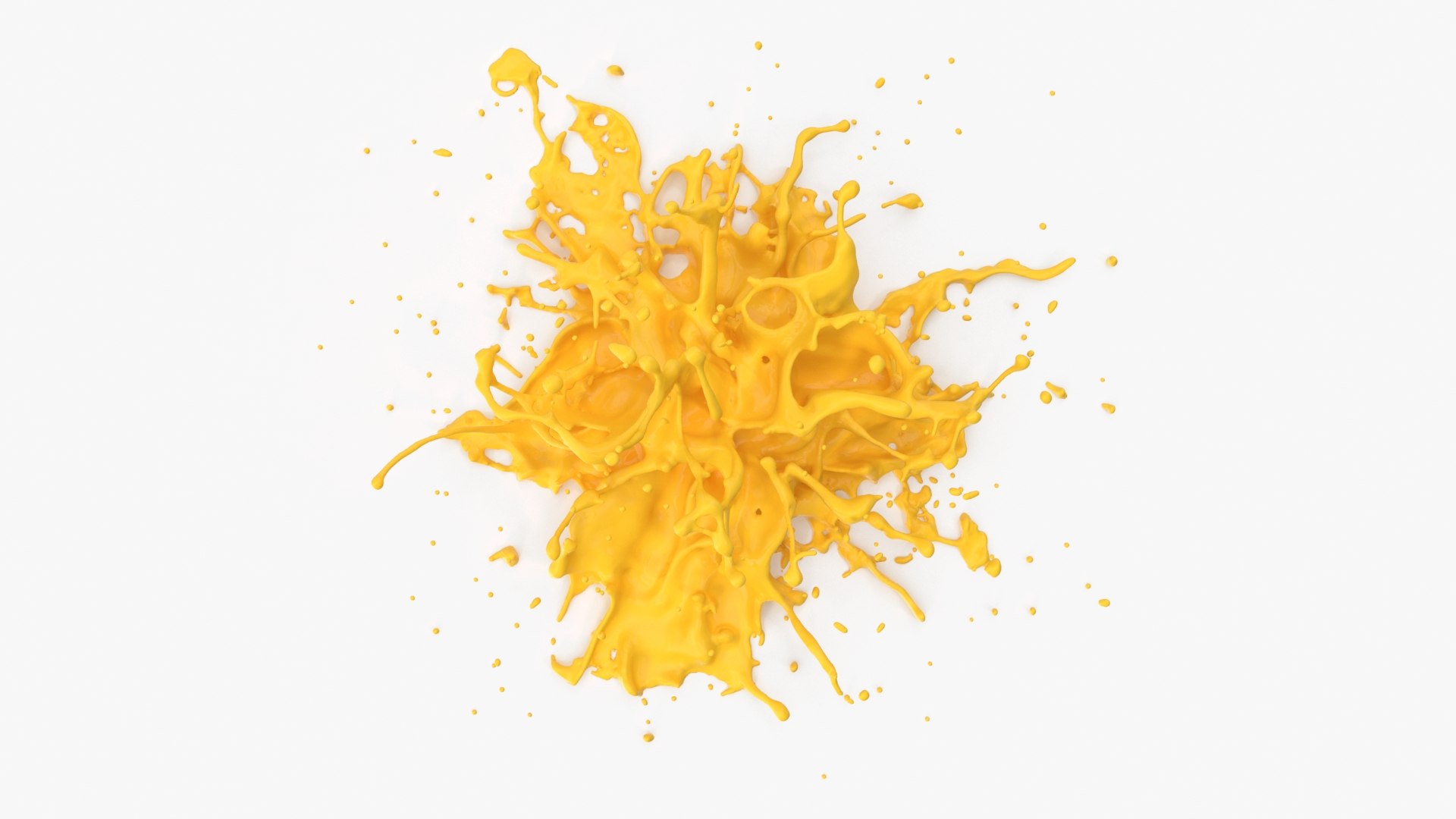 3D Yellow Splash Bundle 6 Model - TurboSquid 1914813