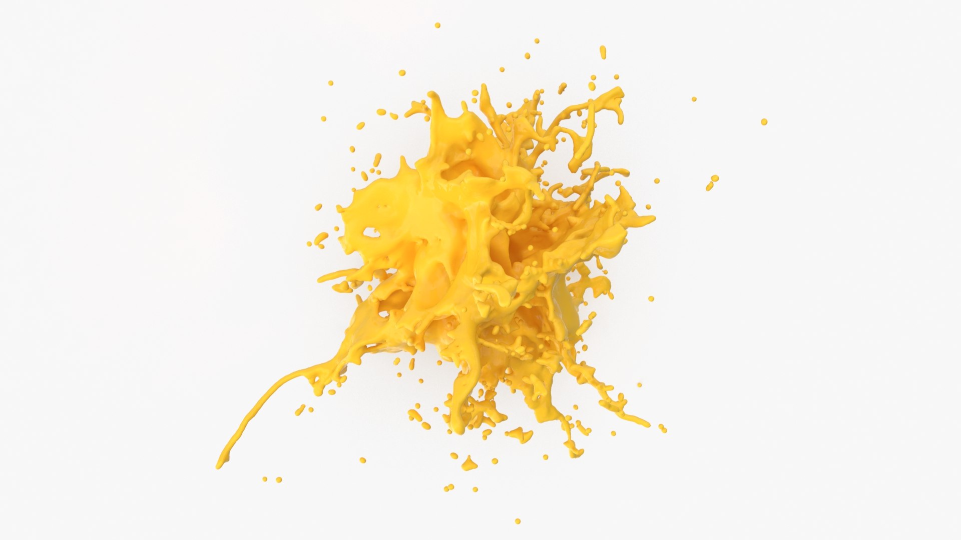 3D Yellow Splash Bundle 6 Model - TurboSquid 1914813