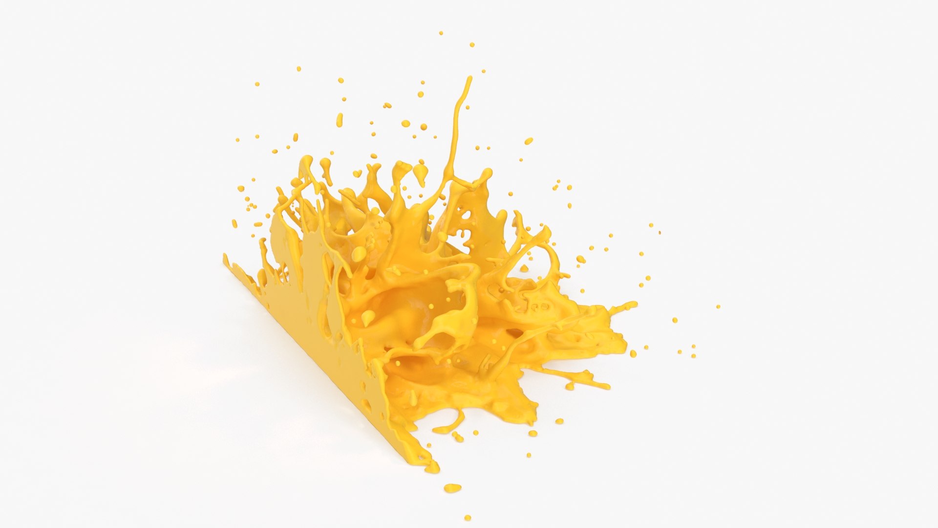 3D Yellow Splash Bundle 6 Model - TurboSquid 1914813