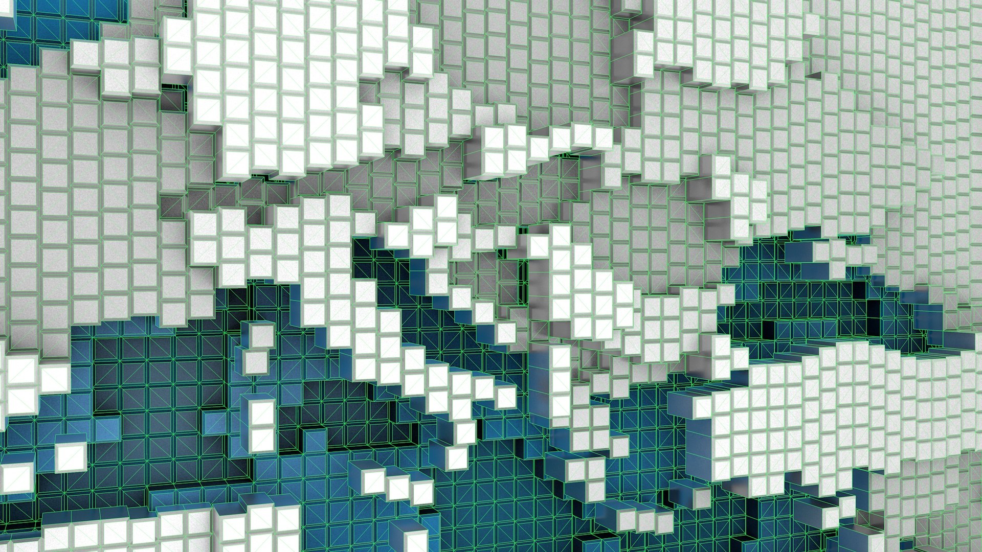 World Map - Pixel Art 3D Model - TurboSquid 1820376