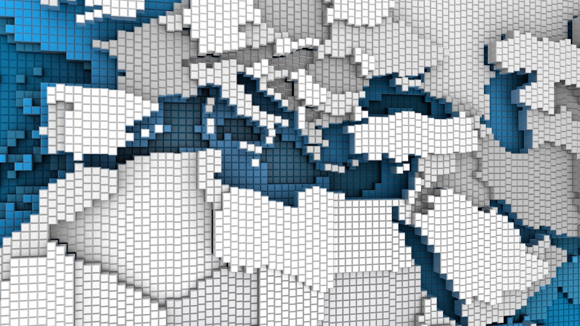 World Map - Pixel Art 3D Model - TurboSquid 1820376