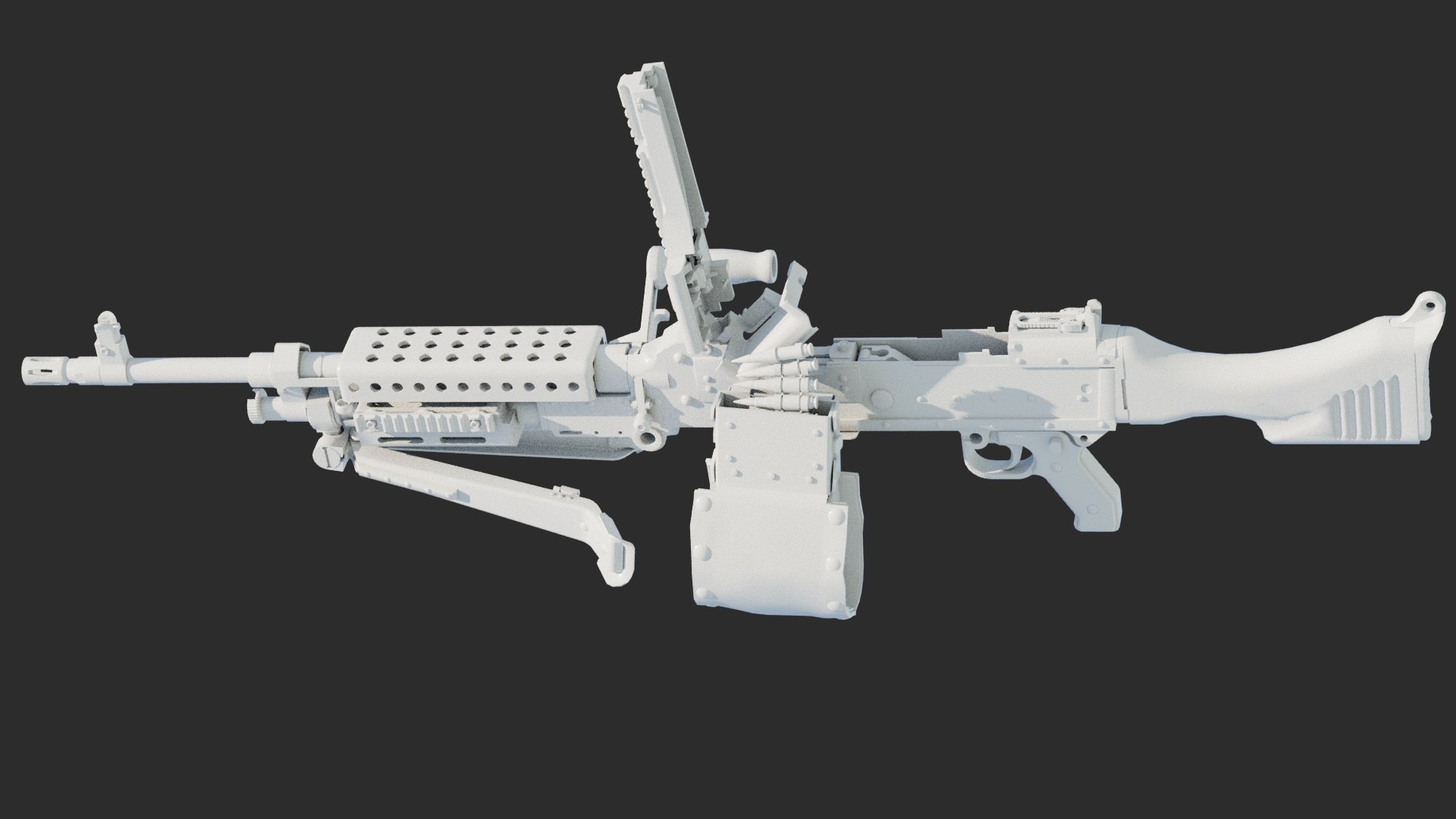 M240 3D Model - TurboSquid 2100669