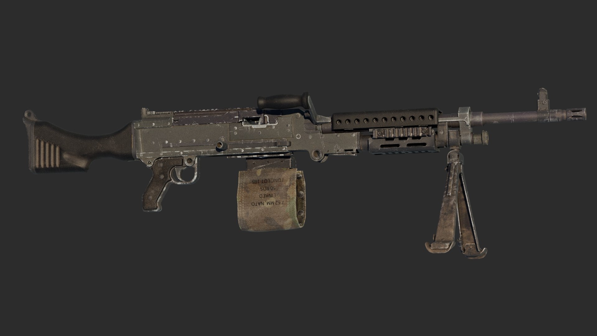 M240 3D Model - TurboSquid 2100669