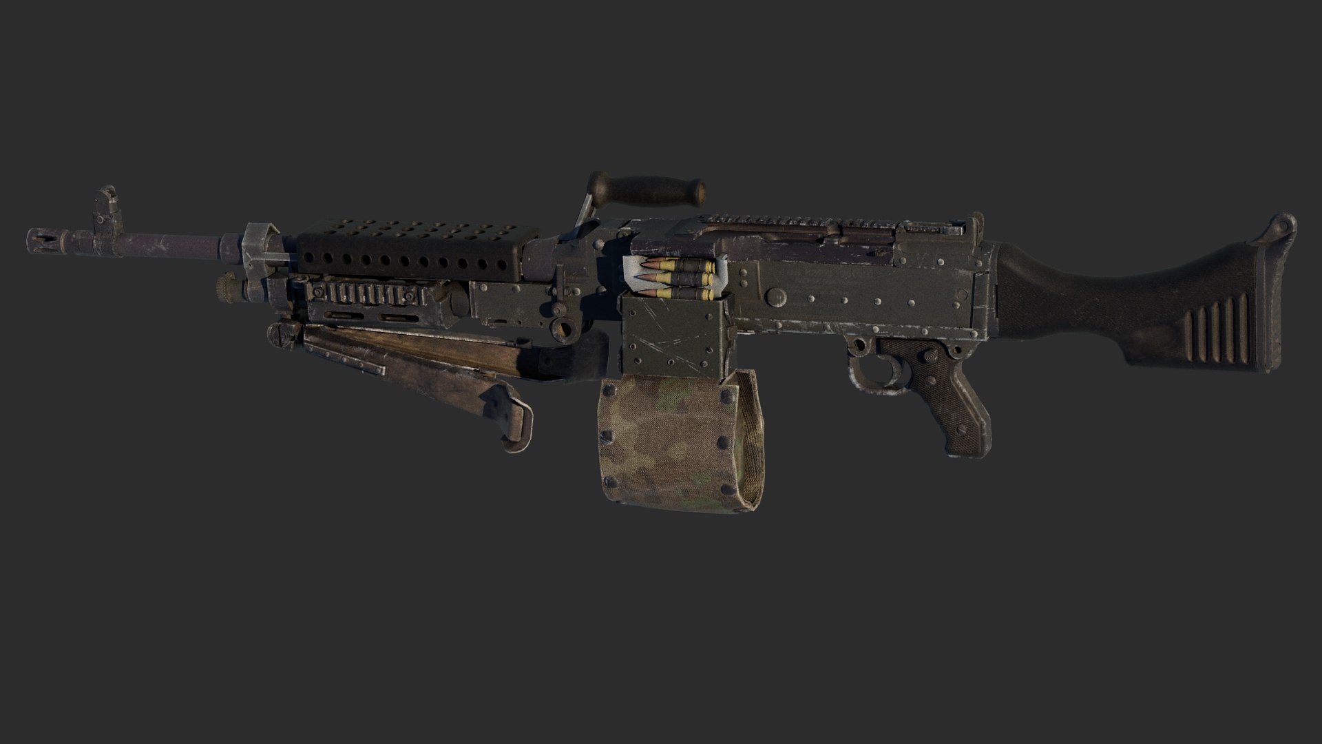 M240 3D Model - TurboSquid 2100669