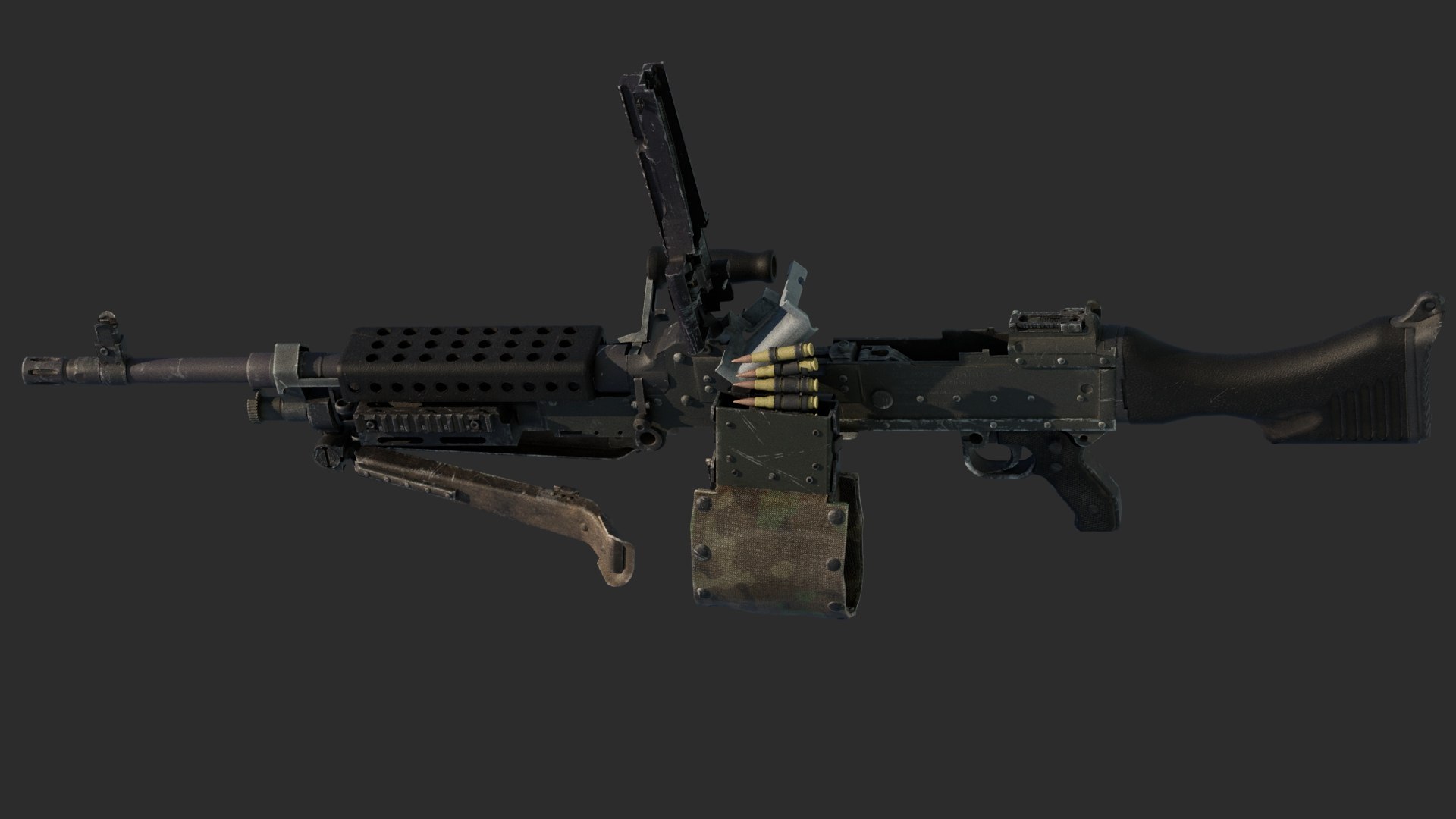 M240 3D Model - TurboSquid 2100669