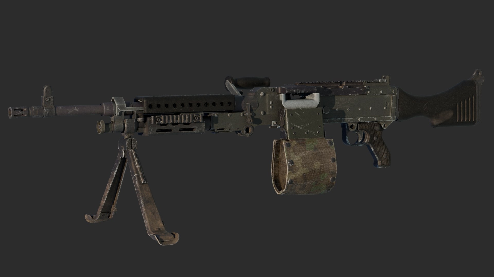 M240 3D Model - TurboSquid 2100669