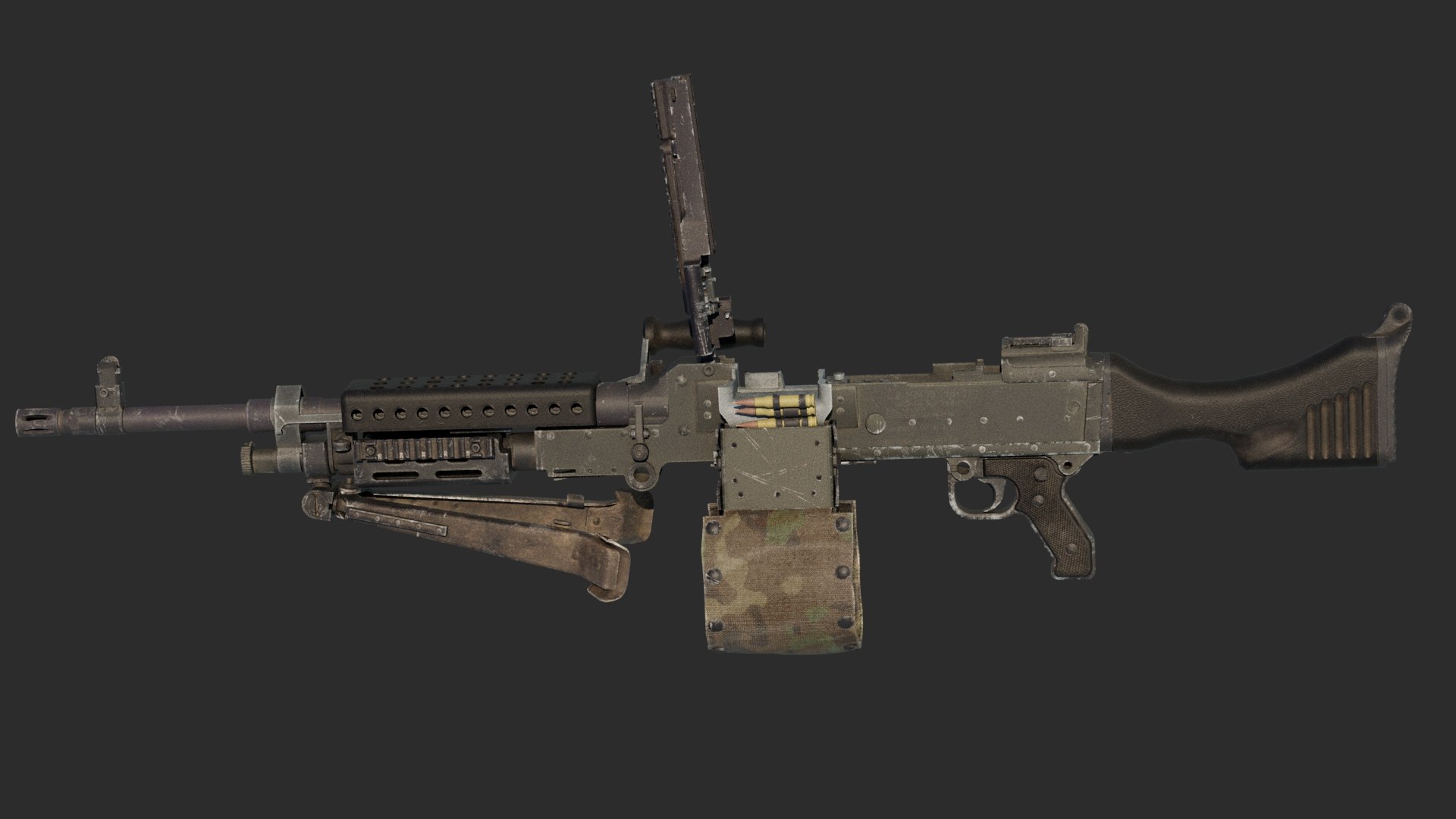 M240 3D Model - TurboSquid 2100669