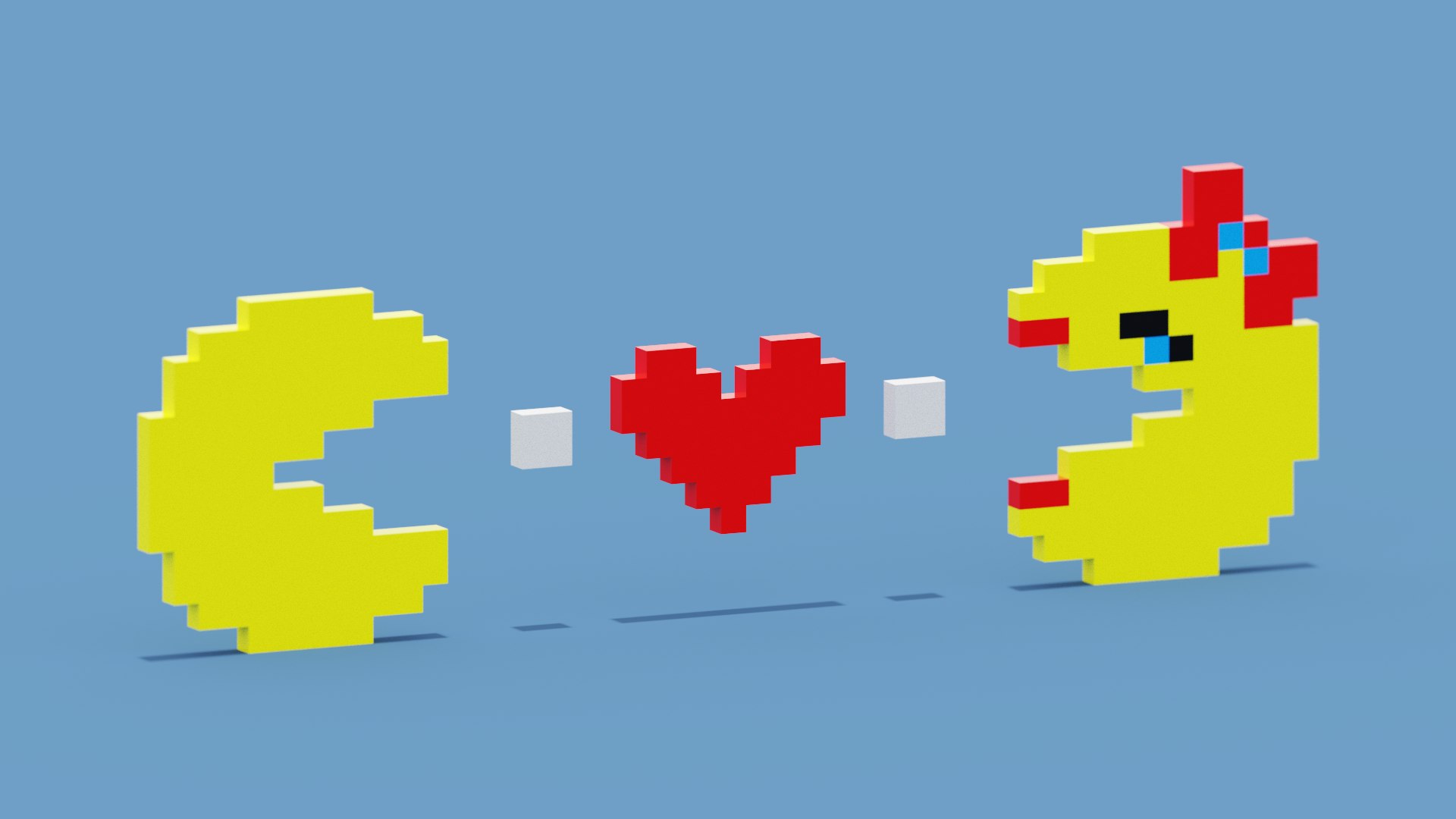 3D Pacman Love Model - TurboSquid 2184456