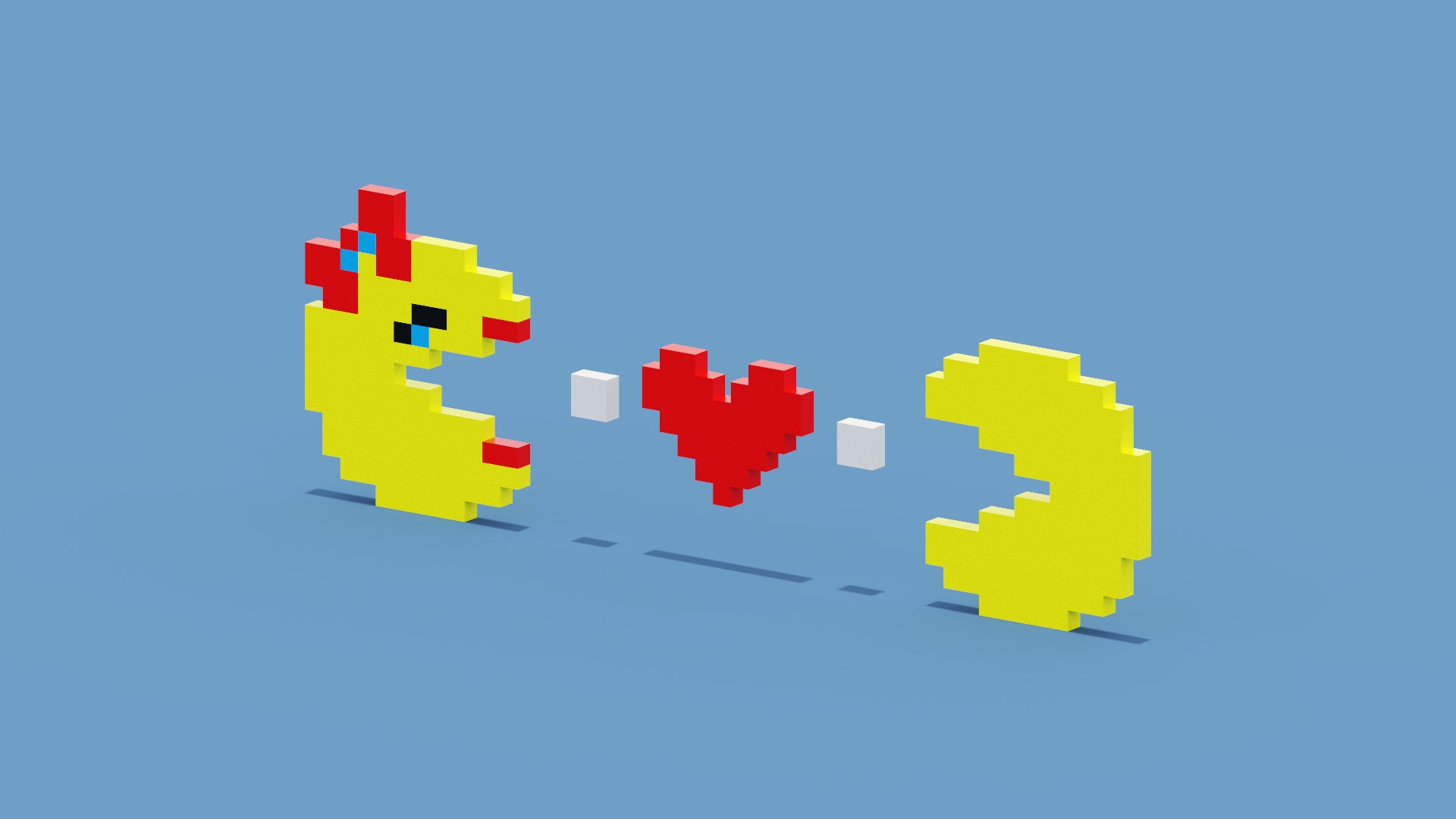 3D Pacman Love Model - TurboSquid 2184456