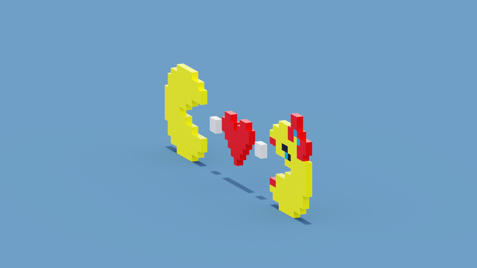 3D Pacman Love Model - TurboSquid 2184456