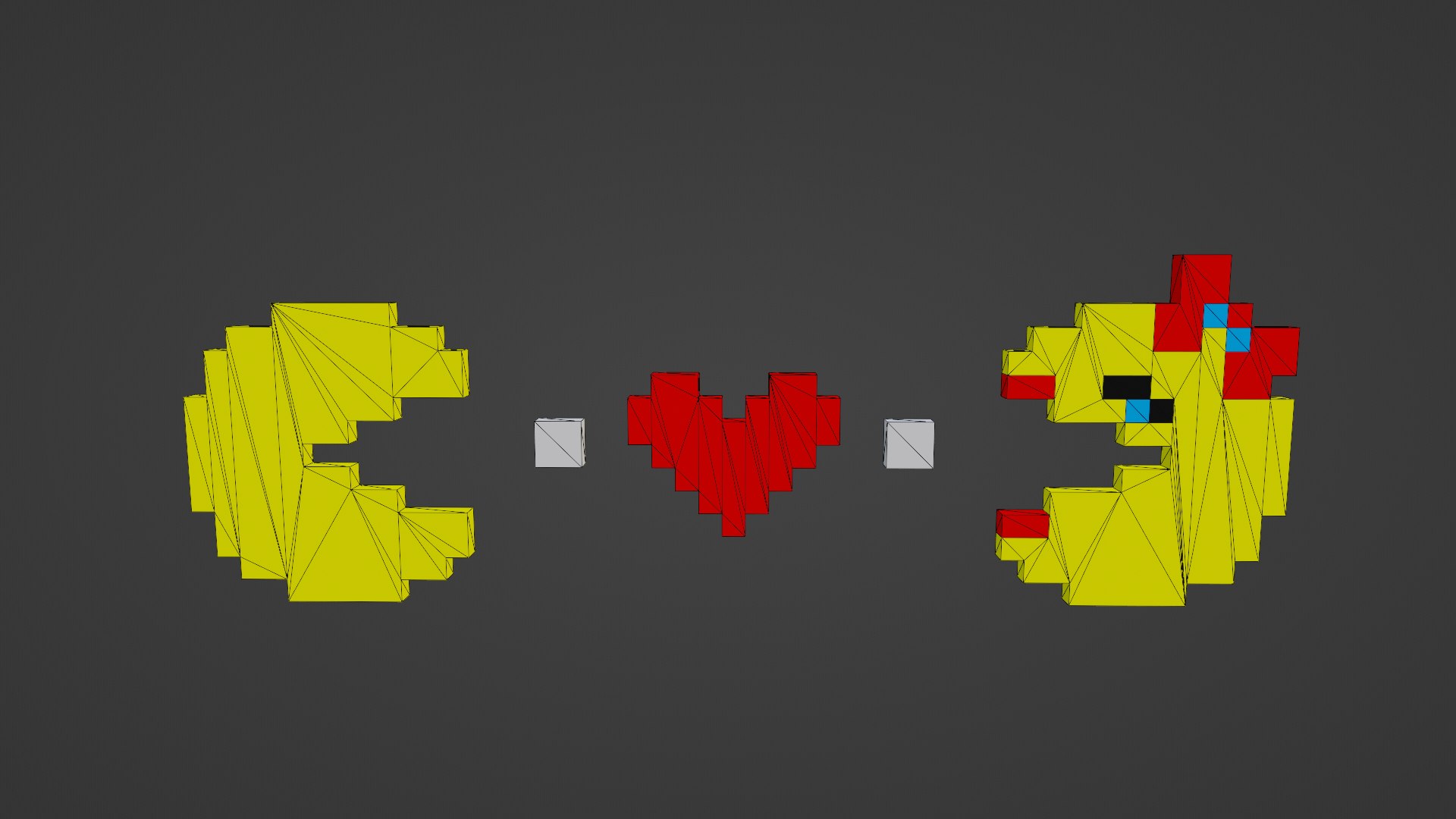 3D Pacman Love Model - TurboSquid 2184456