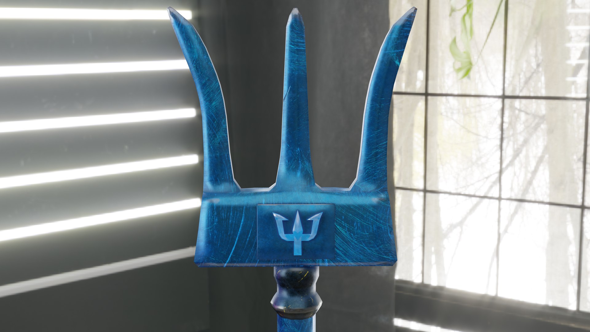 3d Model Trident Poseidon Greek