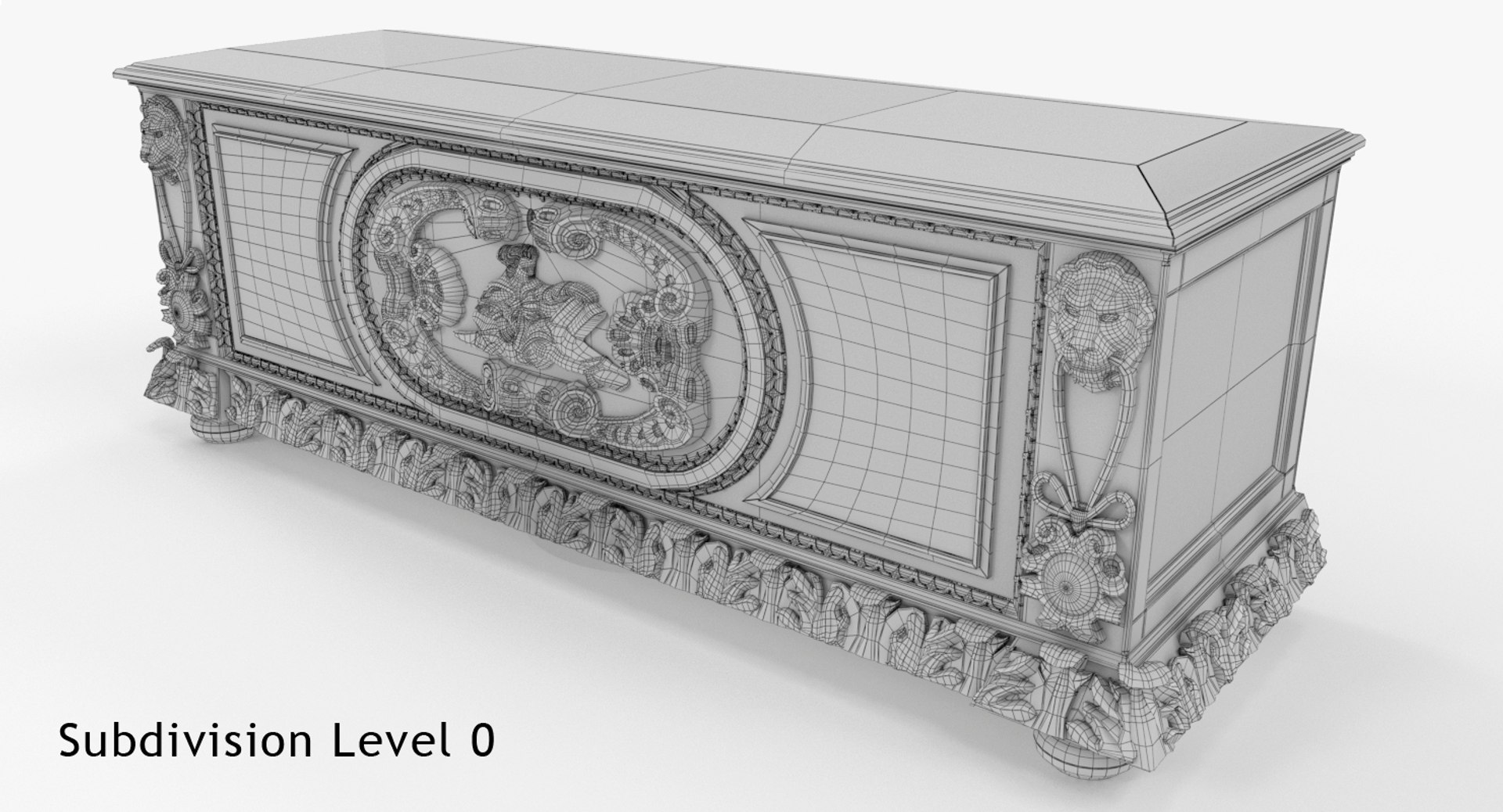 Antique Chest Renaissance 3D - TurboSquid 1366273