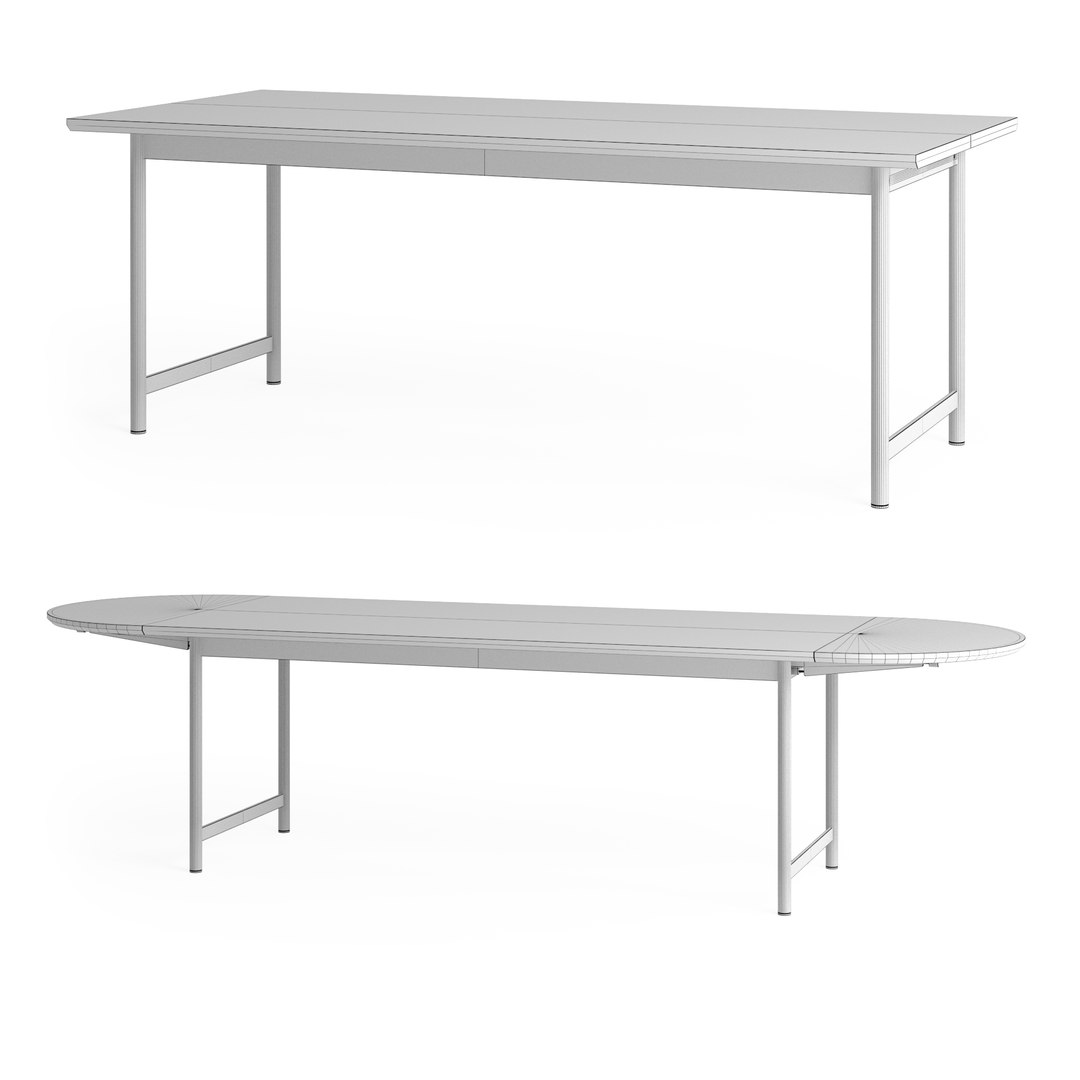Bolia Dining Table Track2 3D model - TurboSquid 2145295