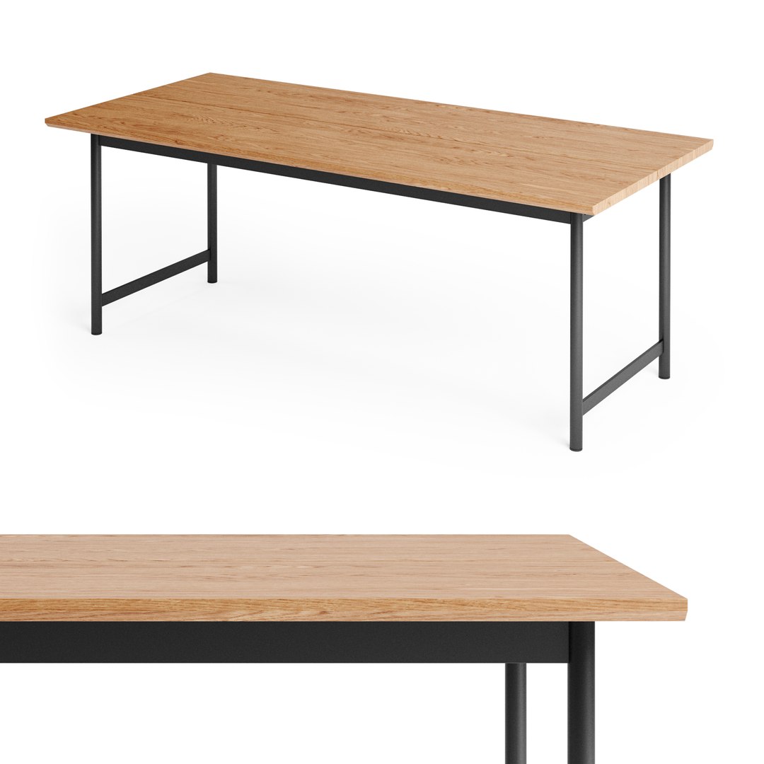 Bolia Dining Table Track2 3D model - TurboSquid 2145295