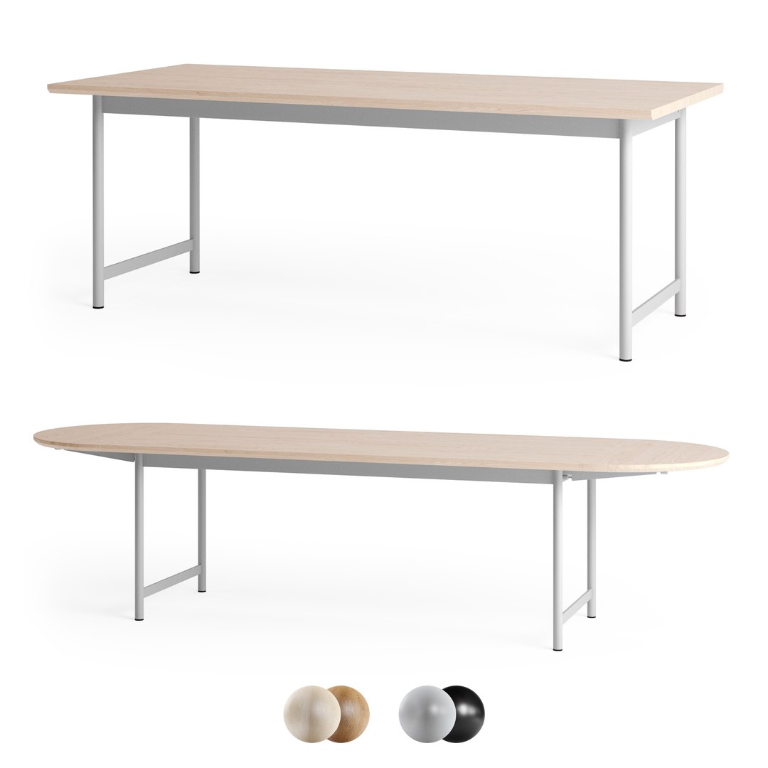 Bolia Dining Table Track2 3D model - TurboSquid 2145295