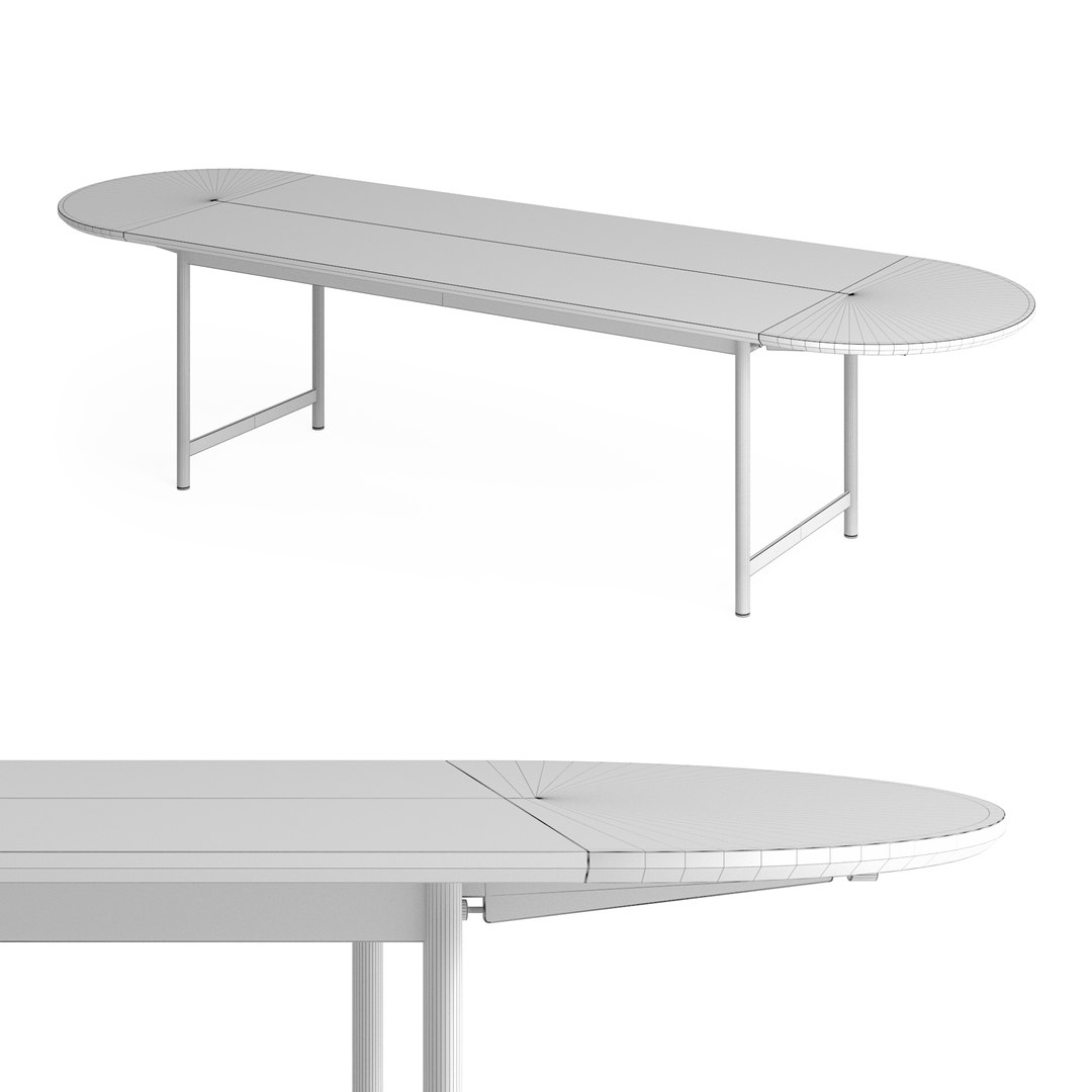 Bolia Dining Table Track2 3D model - TurboSquid 2145295