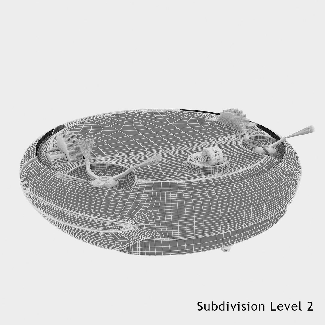3d Model Robot Vacuum Cleaner