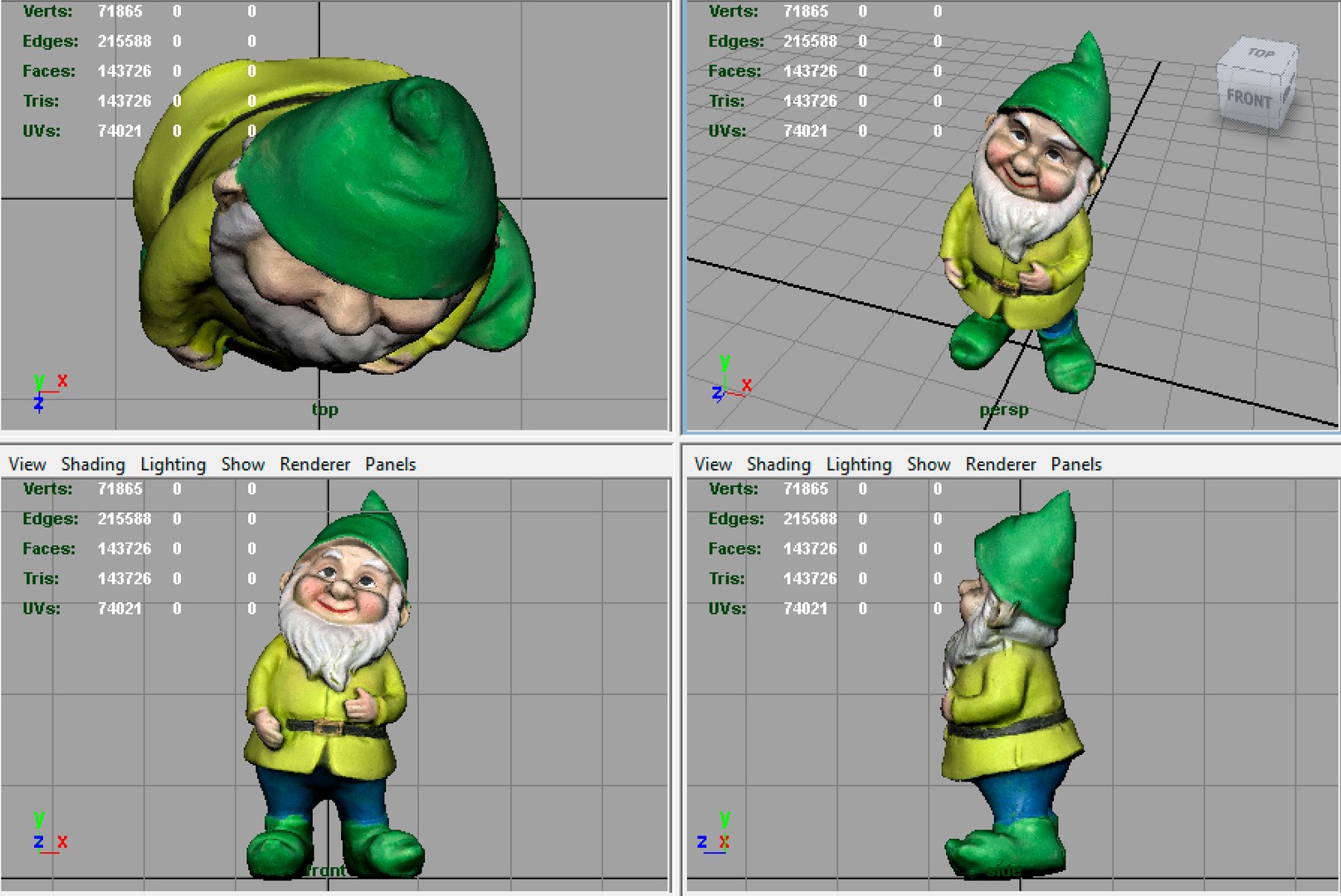 3D Garden Gnome 4 Model - TurboSquid 1364884