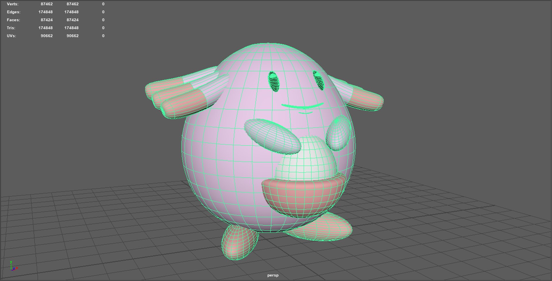 3D Chansey Pokemon Model - TurboSquid 1538721