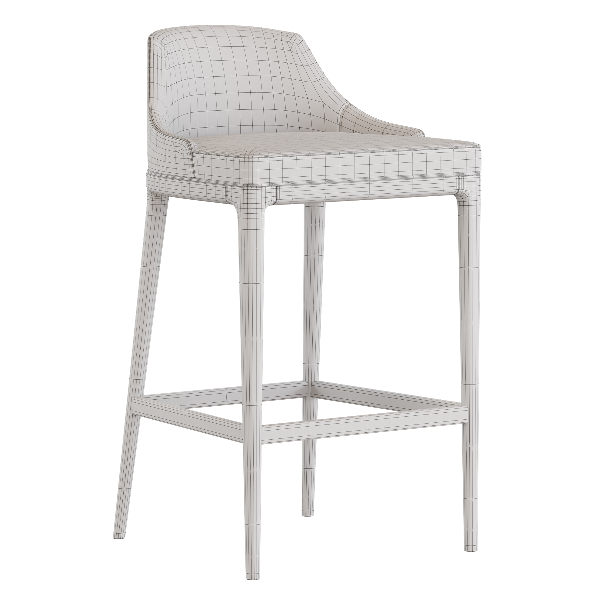 modelo 3d Mindel Bar Stool - TurboSquid 2035292