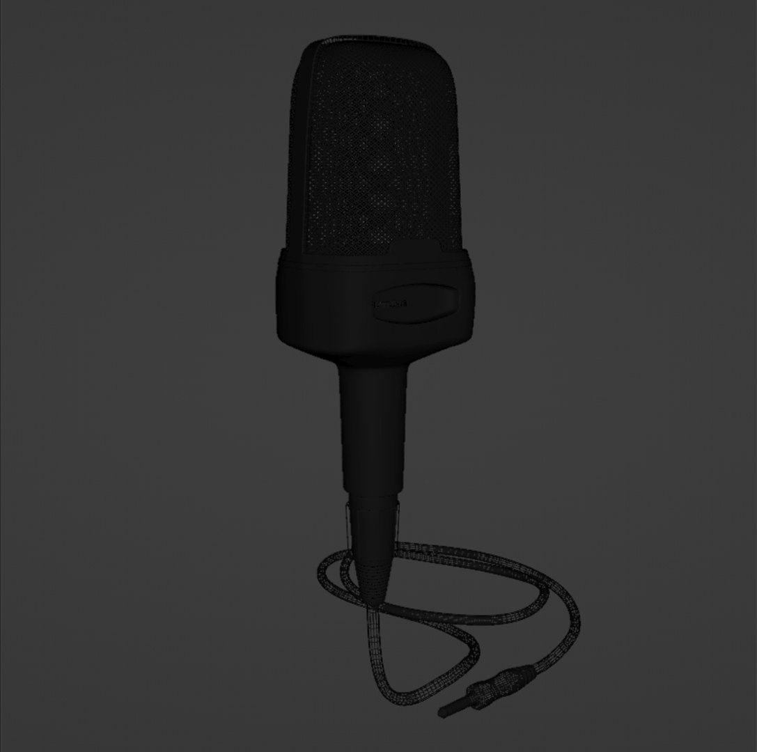 Desktop Microphone P2 model - TurboSquid 2130759
