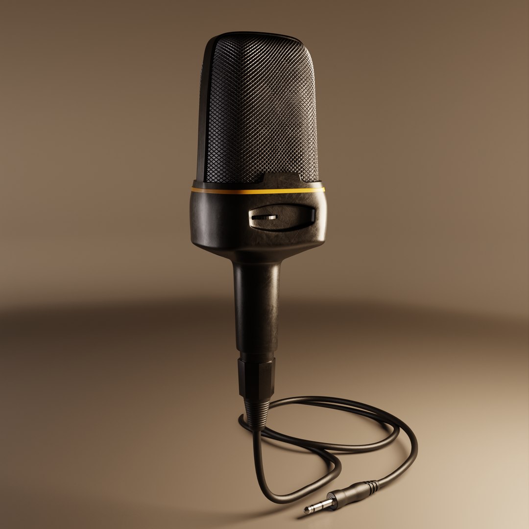 Desktop Microphone P2 model - TurboSquid 2130759