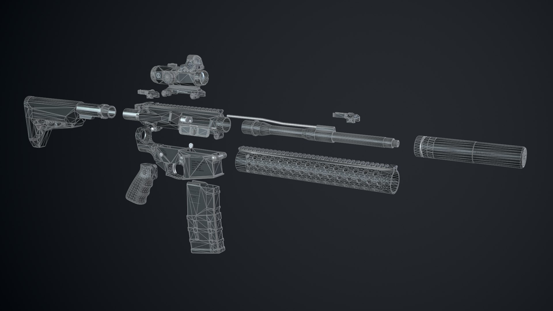 3D model AR-10 Bundle 01 - TurboSquid 1884409