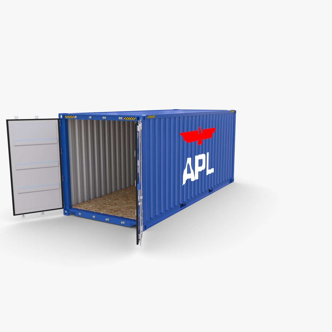 20ft Shipping Container APL 3D Model - TurboSquid 1769446