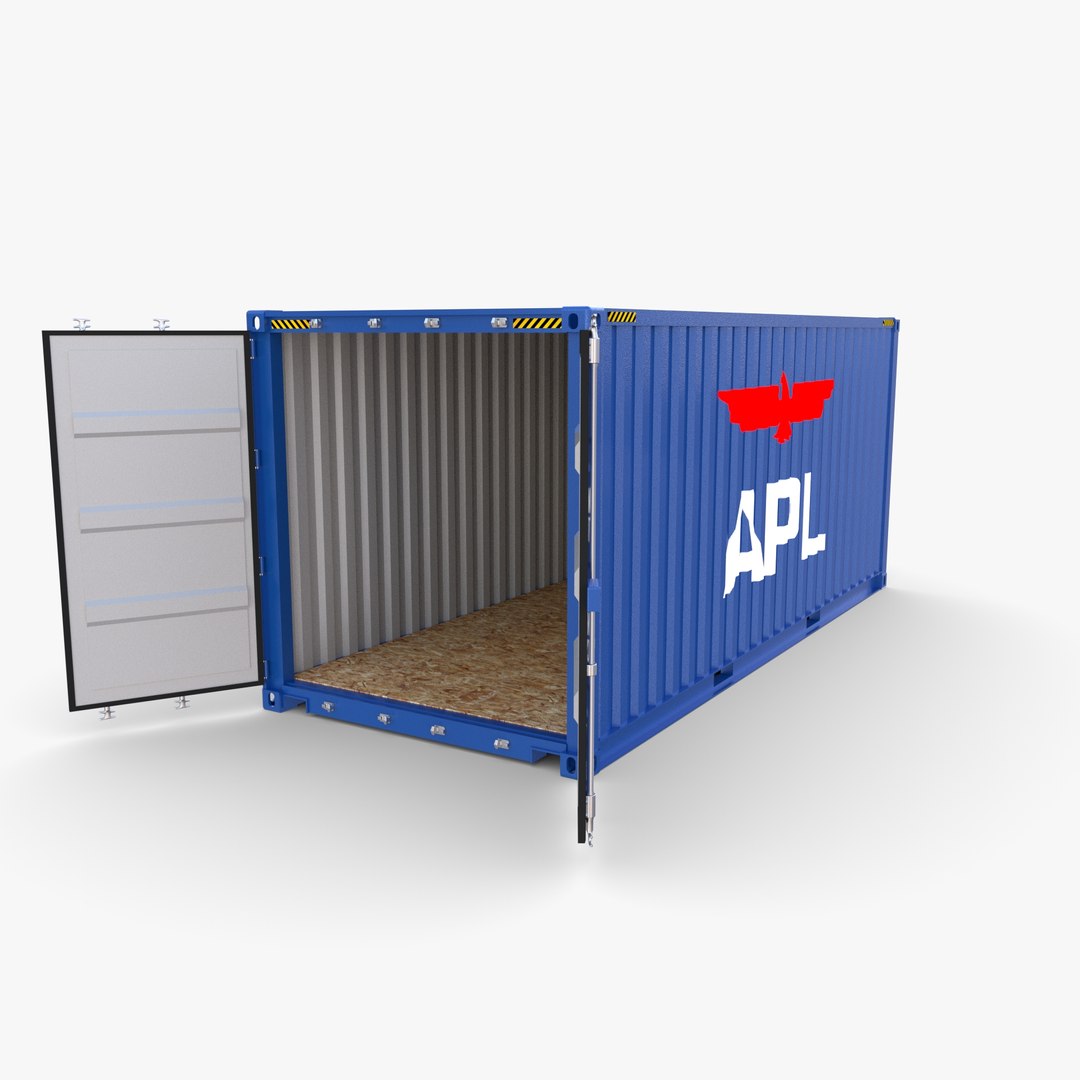 20ft Shipping Container APL 3D Model - TurboSquid 1769446