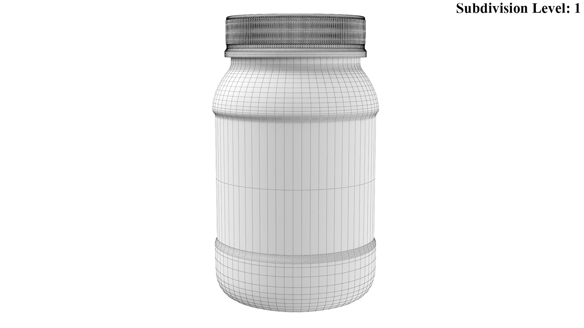 3D Creatine Supplement Bottle Model - TurboSquid 1854190