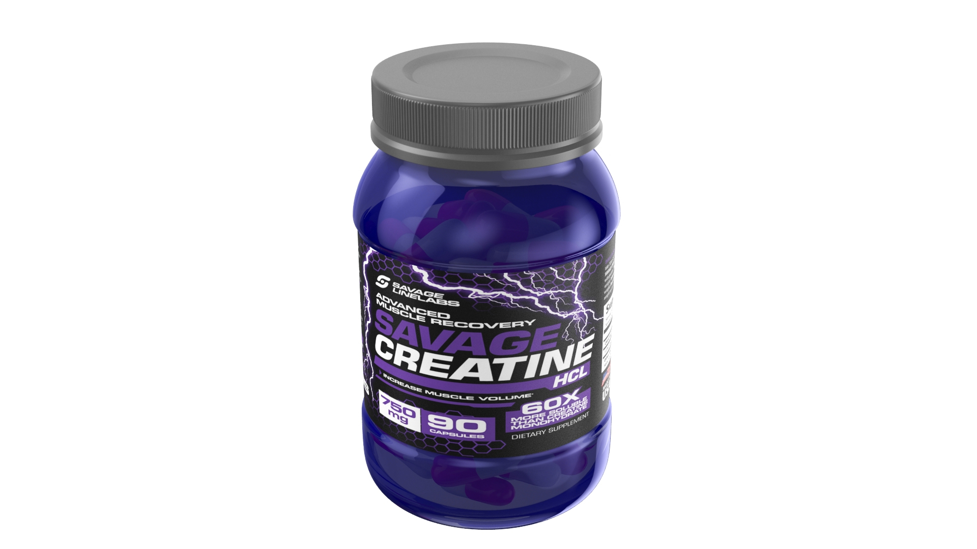 3D Creatine Supplement Bottle Model - TurboSquid 1854190