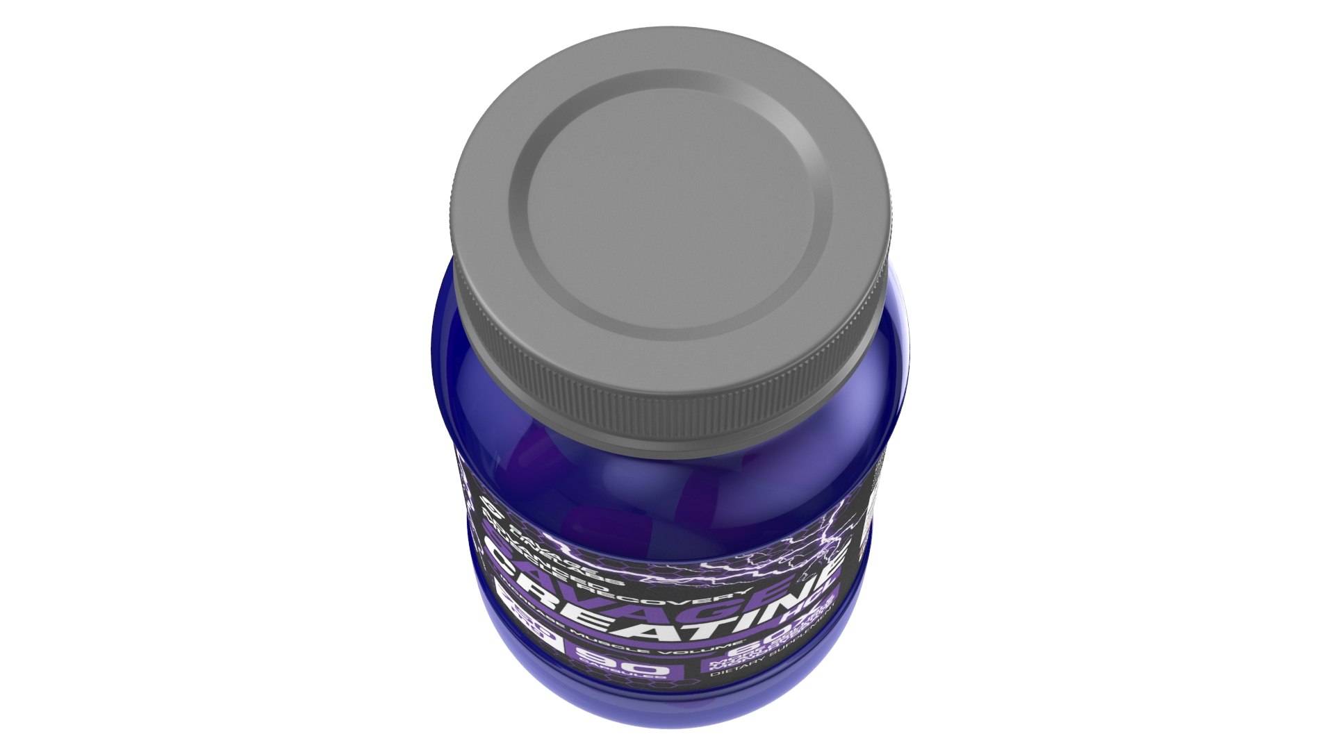 3D Creatine Supplement Bottle Model - TurboSquid 1854190
