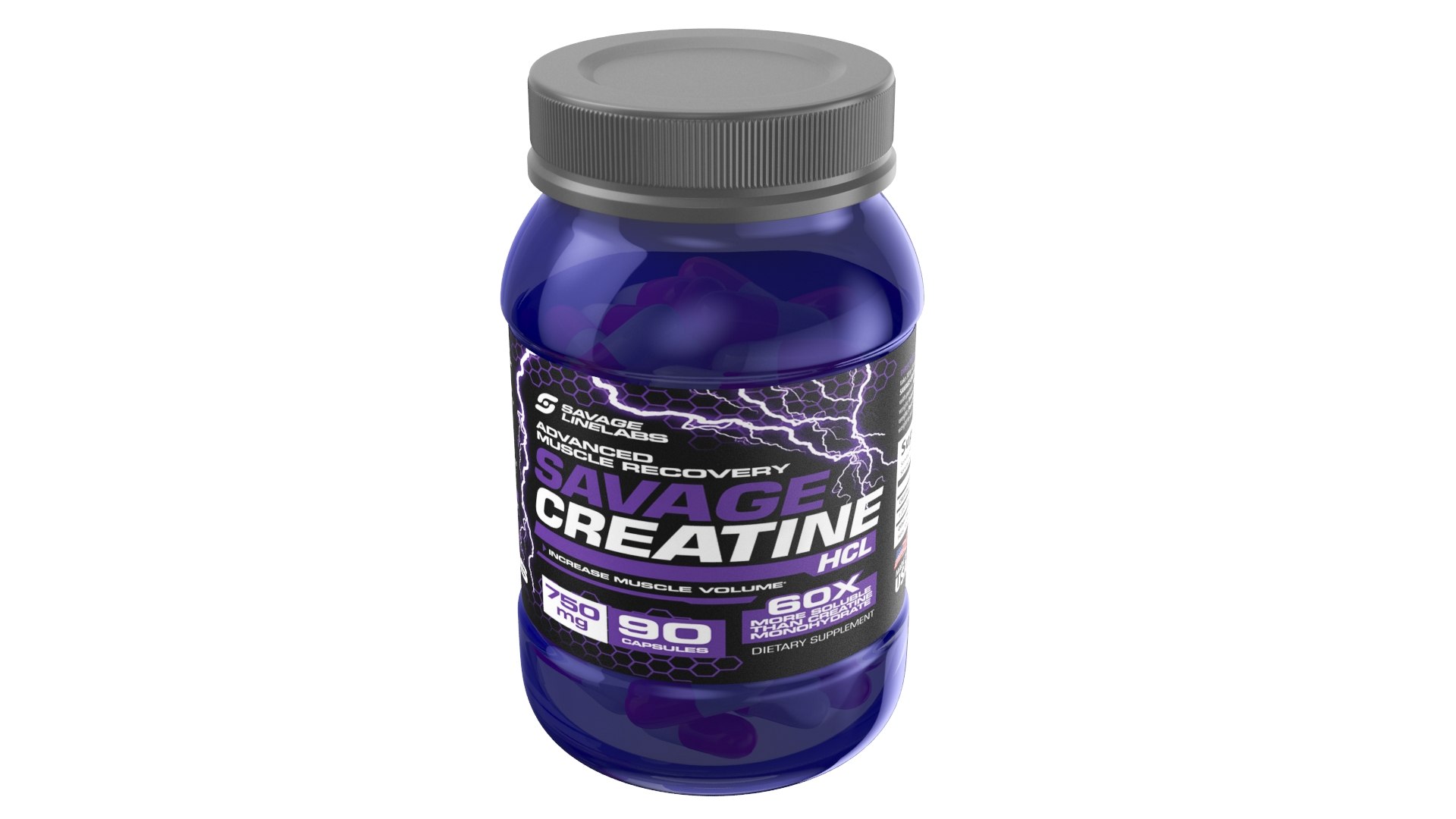 3D Creatine Supplement Bottle Model - TurboSquid 1854190