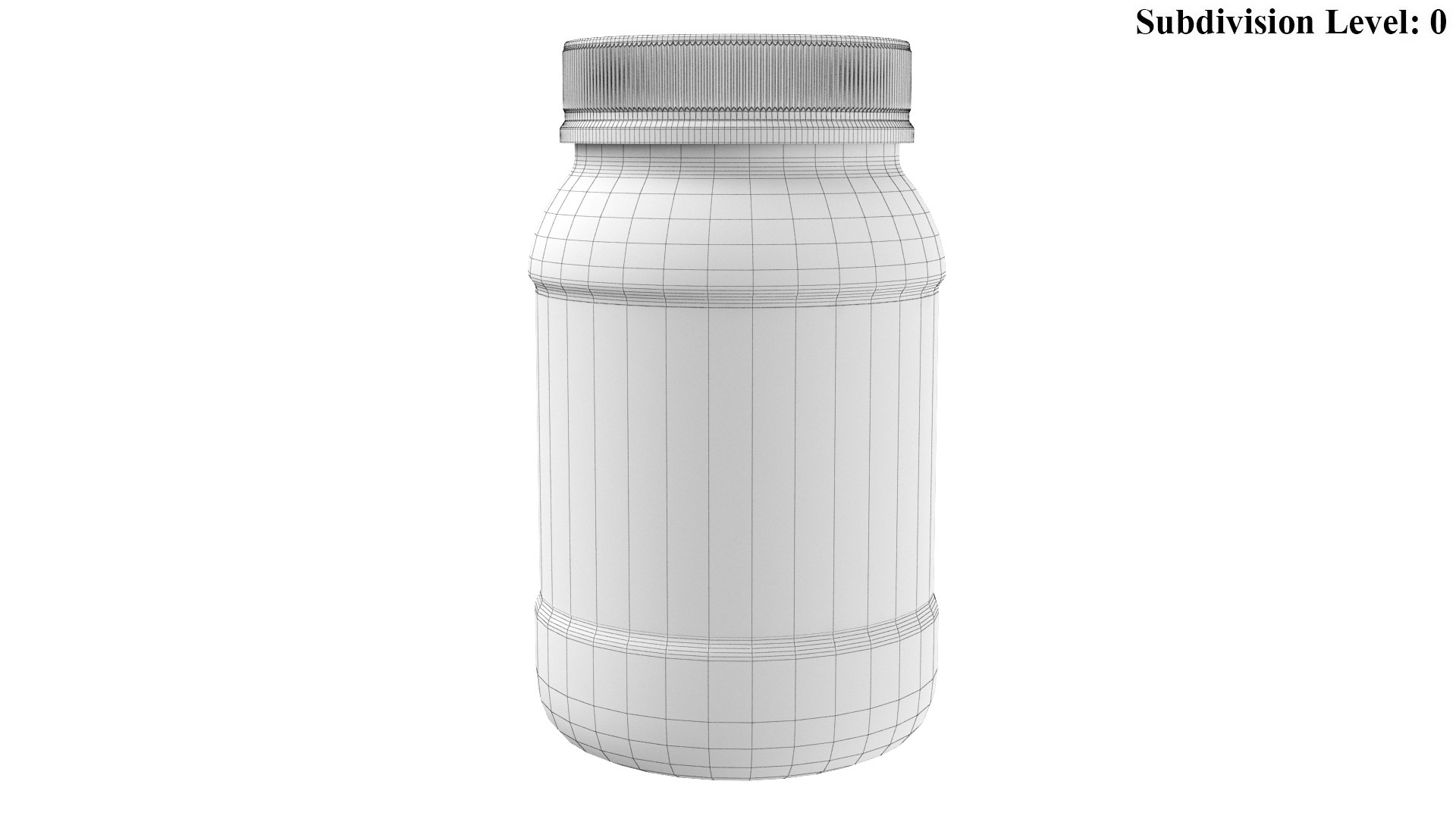 3D Creatine Supplement Bottle Model - TurboSquid 1854190
