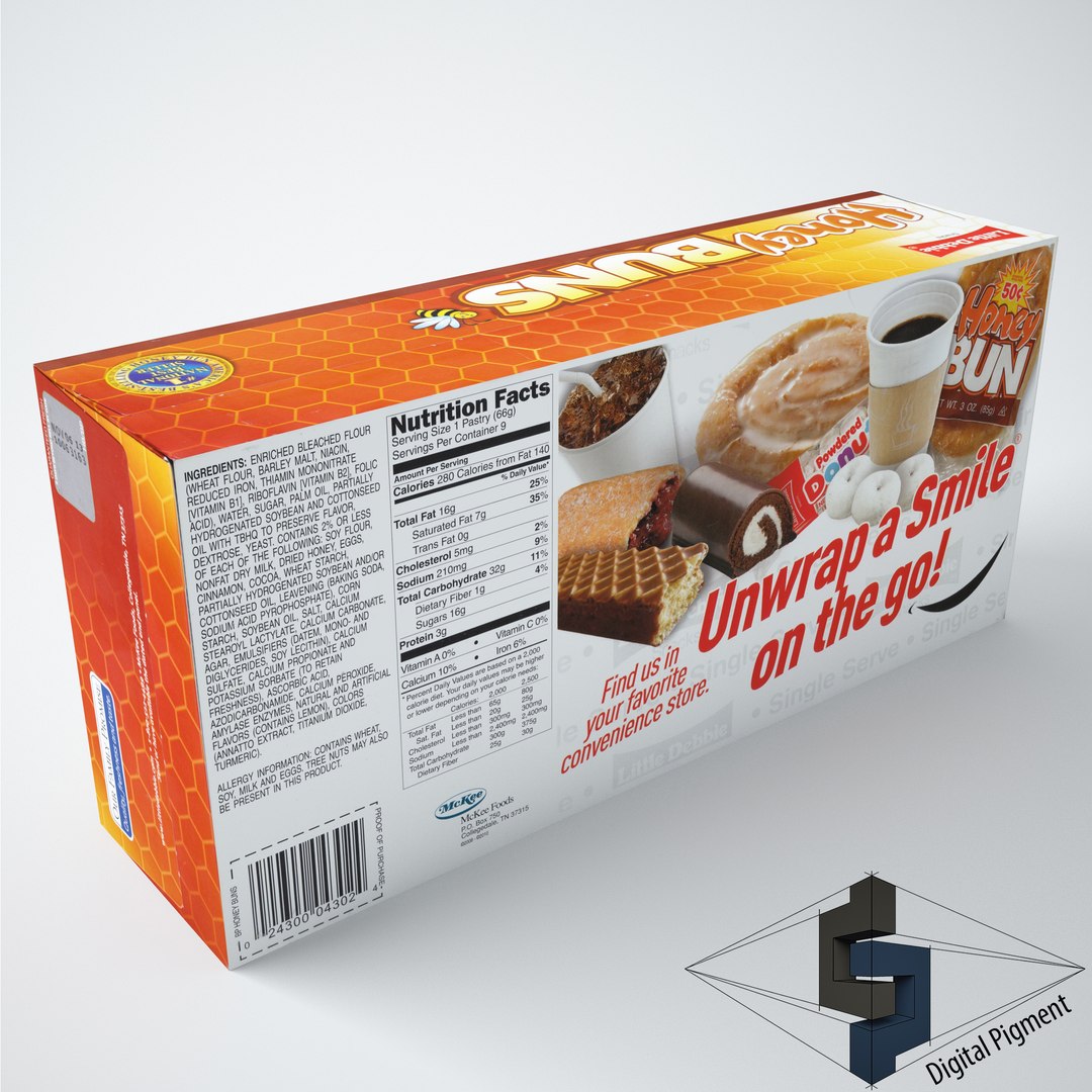 3d Little Debbie Honey Buns