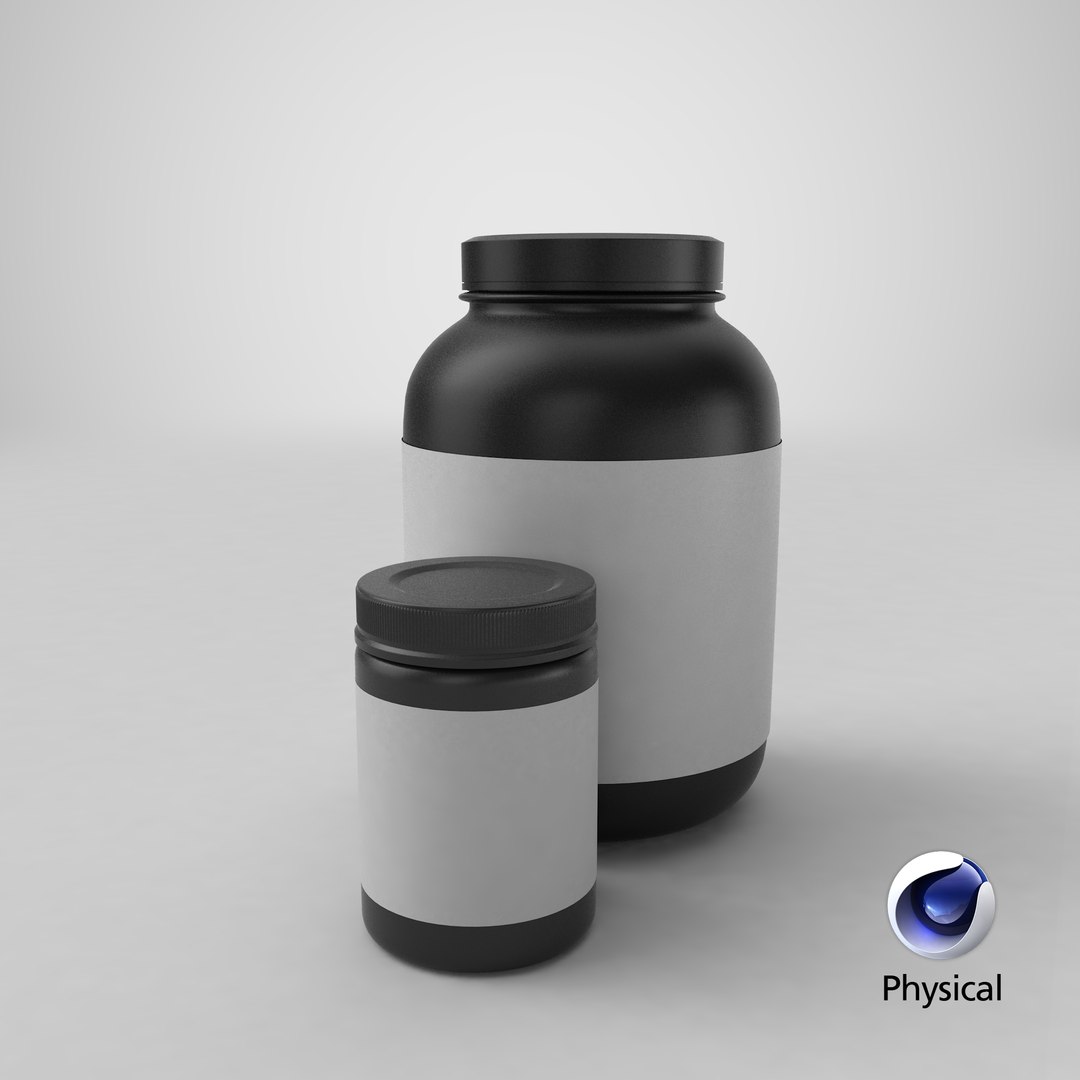 Supplement Jar 3D - TurboSquid 1853767