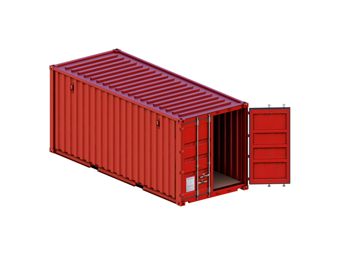 3D 20ft Iso Shipping Container Model - TurboSquid 1334296