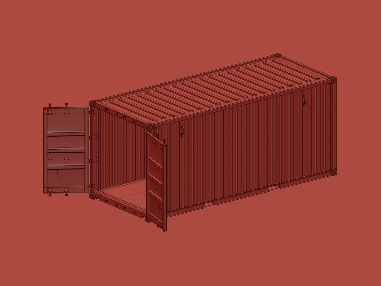 3D 20ft Iso Shipping Container Model - TurboSquid 1334296