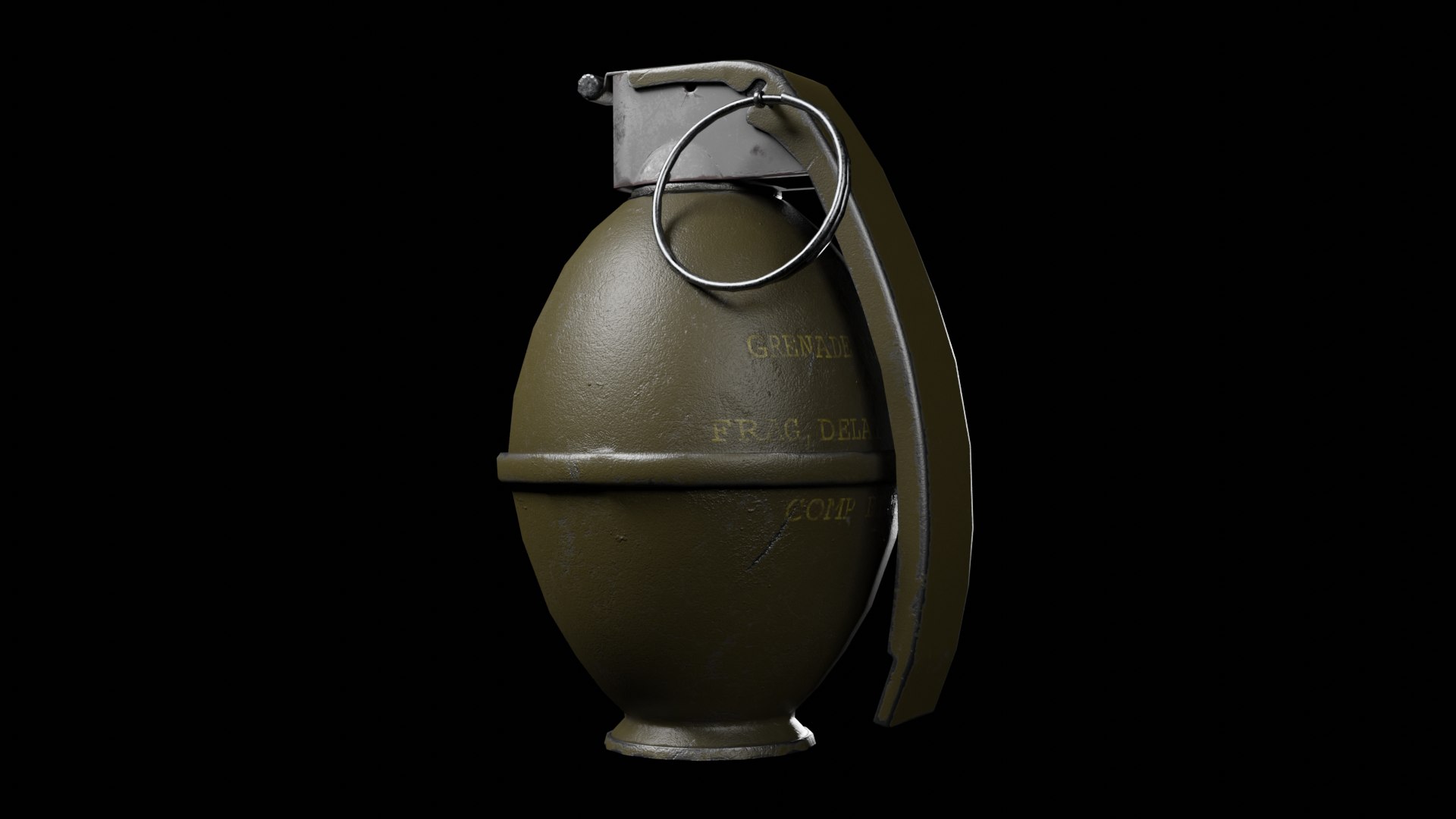M-26 Frag Grenade Low-poly 3D Model 3D Model - TurboSquid 1897989