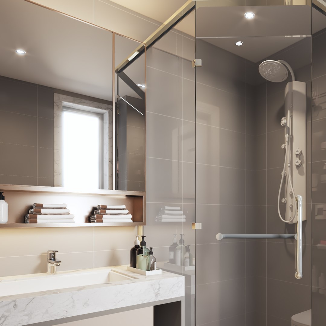 Modern bathroom model model - TurboSquid 2062229