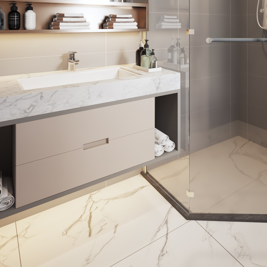 Modern bathroom model model - TurboSquid 2062229