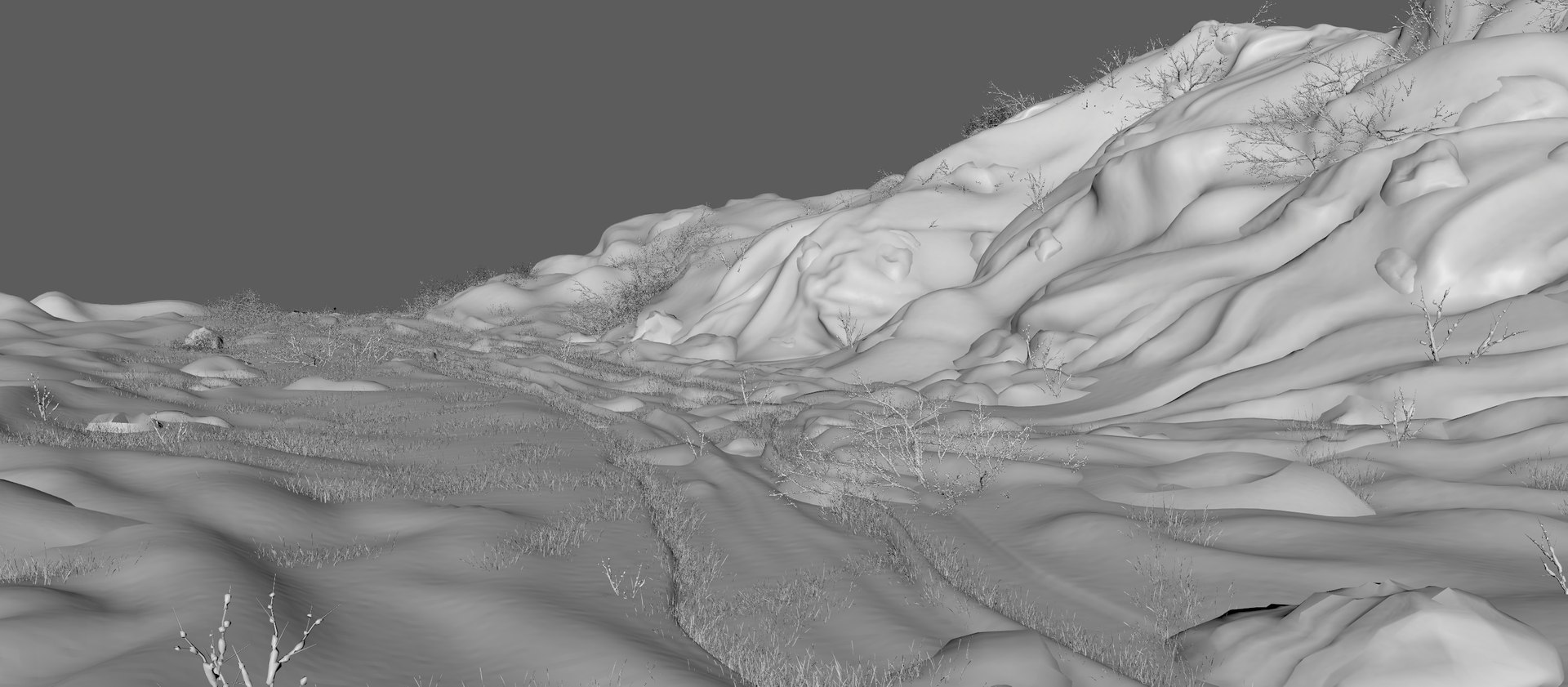 3D Model Snow Mountain Winter - TurboSquid 1625466